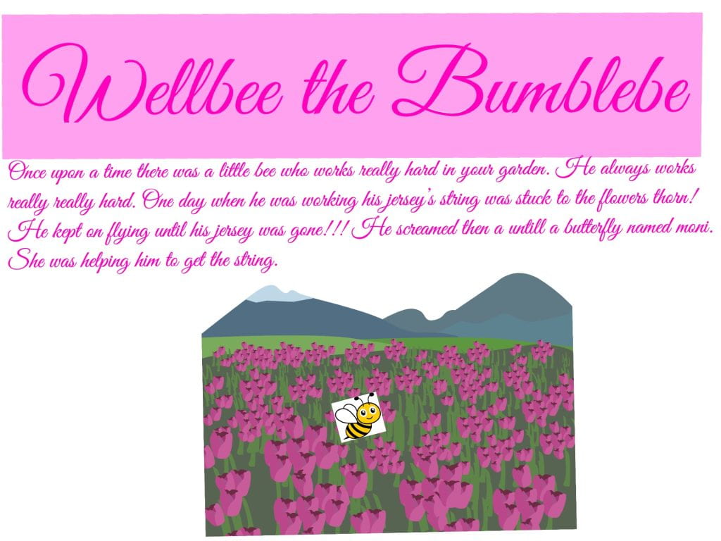Wellbee the Bumbelbee – The Manaiakalani Network Blogging